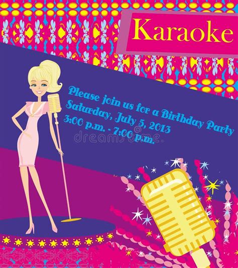Karaoke Night Stock Illustrations 5817 Karaoke Night Stock