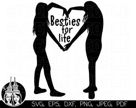 Best Friends Svg Besties Svg Besties For Life Svg Cricut Silhouette