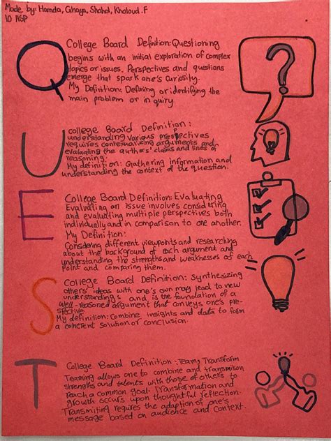 Quest Frame Work Pdf