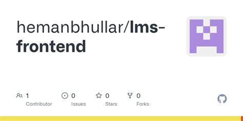 Github Hemanbhullarlms Frontend