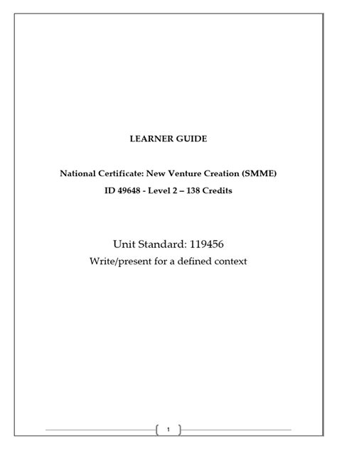 Learner Guide Pdf Brainstorming Information