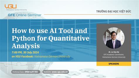 Online Gfe Seminar How To Use Ai Tool And Python For Quantitive