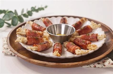 베이컨 팽이버섯 말이 간단 술안주 어린이 밥반찬