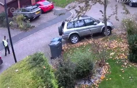 ‘yodel Driver Smashes Into Car On Cctv In Sutton Coldfield Then