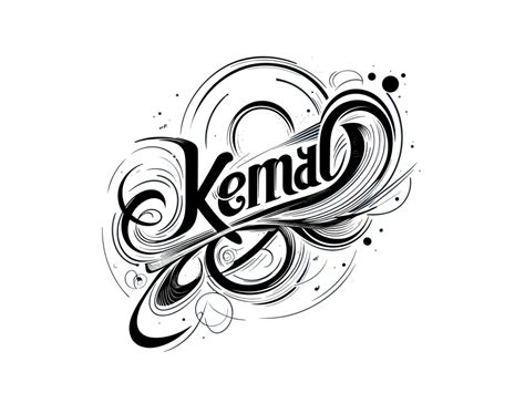 Download Hand Draw Signature For The Name Kemal Vector Free Logowik
