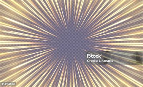 태양 광선 모션 효과 확대 밝은 색상 트레일 만화 속도 프레임 개념 0명에 대한 스톡 벡터 아트 및 기타 이미지 0명 금색 긴 Istock