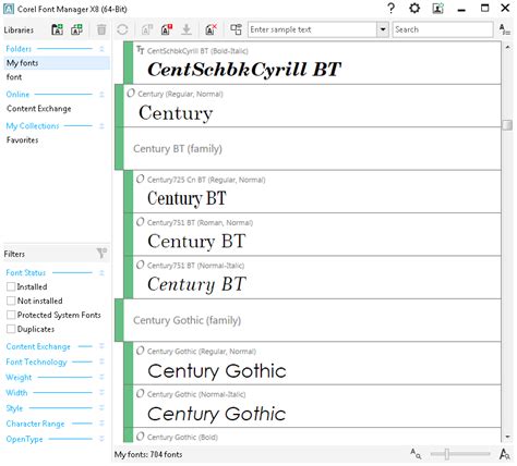 Corel Font Manager для чего нужен
