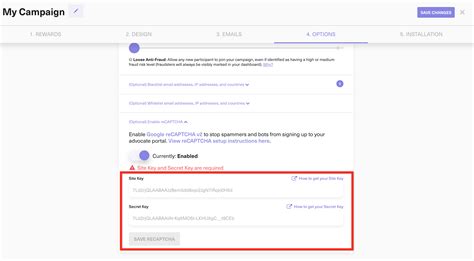 How Do I Enable Recaptcha Loyaltysurf Help Center