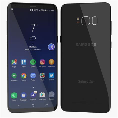 Samsung Galaxy S8 Plus полночь черный 3D модель 3D Модель $29 - .3ds ...