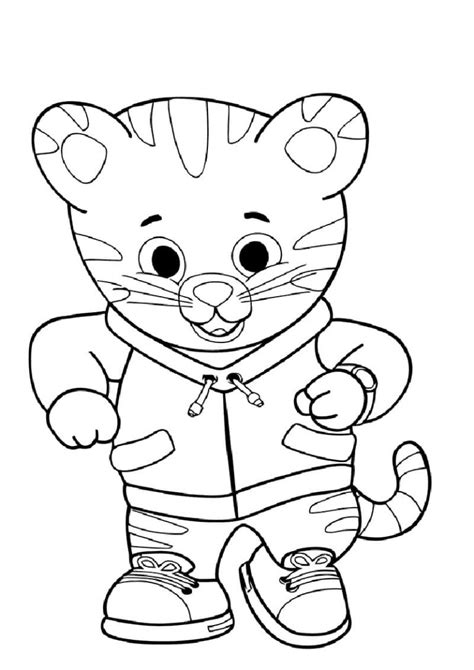 Daniel Tigers Neighborhood Coloring Pages Print A4