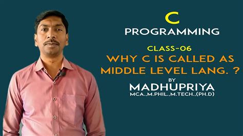 C Programming Class06 Why C Is Called As Middle Level Language