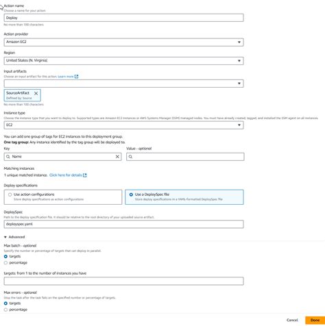 Amazon Ec2 Action Reference Aws Codepipeline