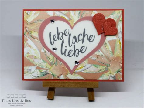 Grußkarte Lebe Lache Liebe tinaskreativbox