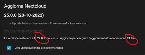 🐛 Nextcloud Stange Version Of Update Pop Up · Issue 518