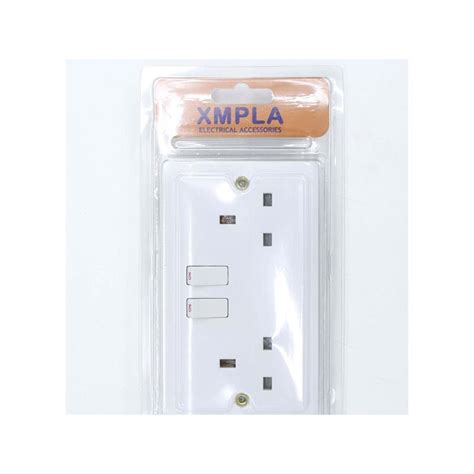 USD SWITCH Double Socket Outlet A Flush Curved Building Material From Halsteds