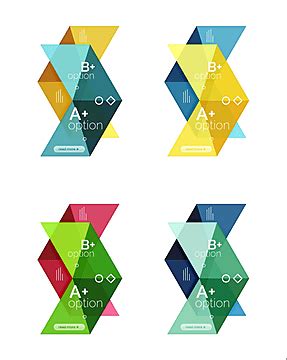 Colorful Creative Infographic Banner Shape Design Element Colorful