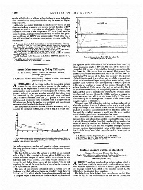 Surface Leakage Current In Rectifiers Journal Of Applied Physics
