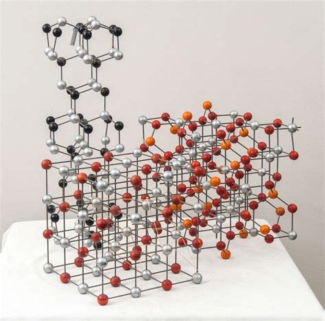 Three Mid Century German Manufactured Molecular Models Molecular Mid