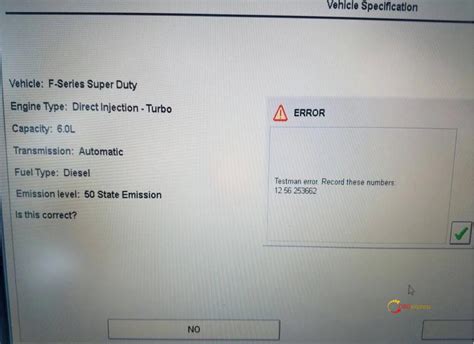 Ford Vcm2 Ids Testman Error Solution