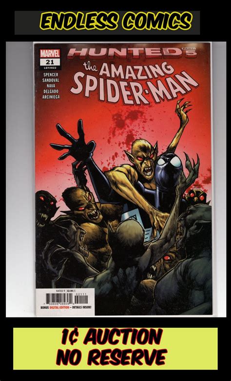 The Amazing Spider Man 21 2019 1¢ Auction No Resv See More