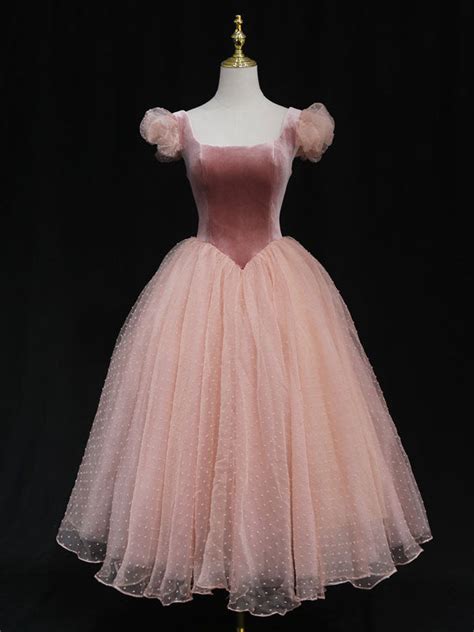 Pink Tulle Short Prom Dress Pink Tulle Homecoming Dress Dresstby