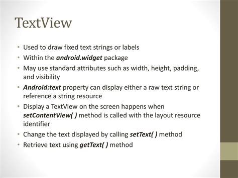 user interface screen elements ppt download