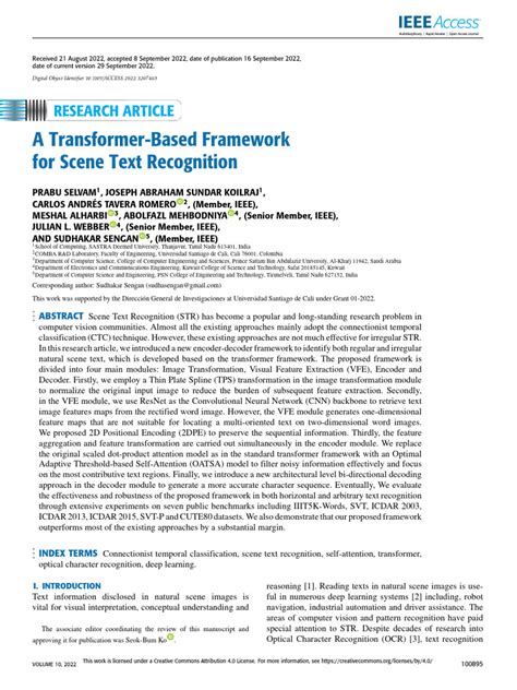 Atransformer Basedframeworkforscenetextrecognition Pdf Deep
