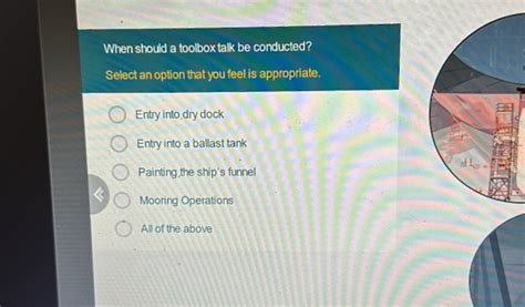 When Should A Toolbox Talk Be Conducted StudyX