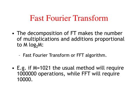 Ppt Some Properties Of The 2 D Fourier Transform Powerpoint