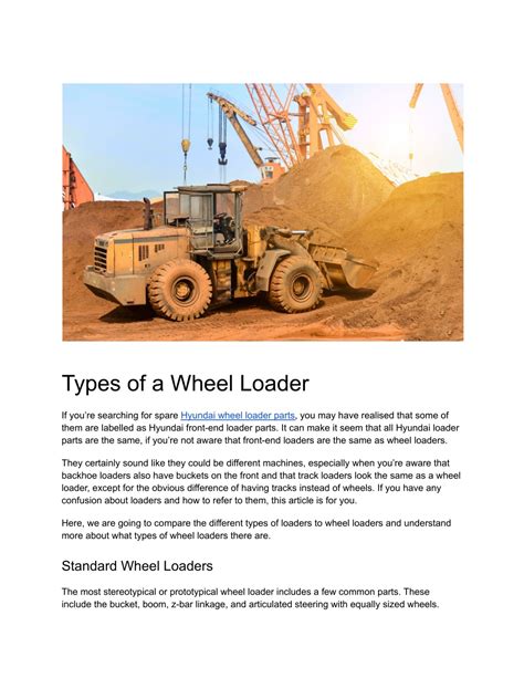 Ppt Types Of A Wheel Loader Powerpoint Presentation Free Download Id 11552607