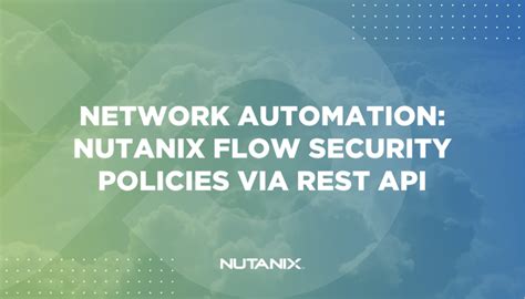 Networking And Security Nutanix Dev