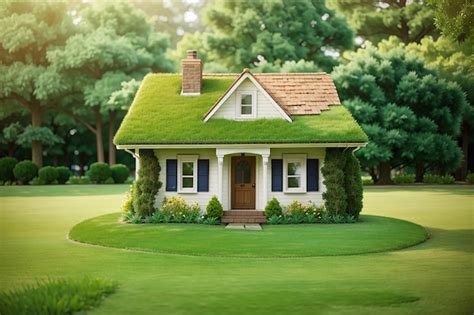 Premium Ai Image Photo House On Earth And Lawn Grass In Real Estate Sale