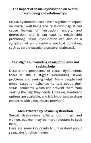Unraveling Sexual Dysfunction Causes Impacts And Solutionspdf