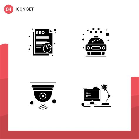 Creative Icons Modern Signs And Symbols Of Document Internet Data Transport Iot Editable Vector