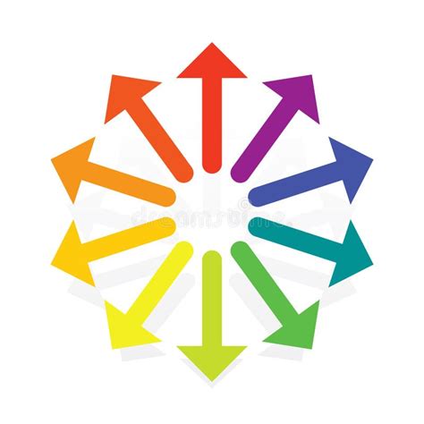 Circular Arrows Random Concentric Circles With Arrows For Twist
