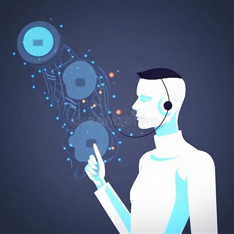 Artificial Intelligence Concept Cyborg Robot Futuristic Ai Technology