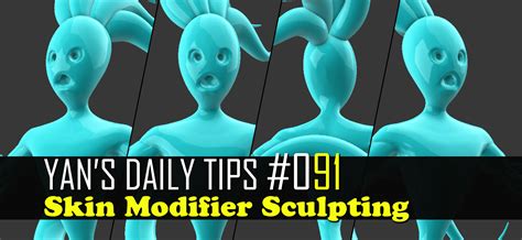 Yans Daily Tips 091 Skin Modifier Sculpting Blender Tutorial