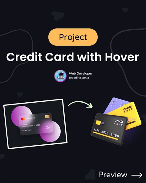 Stella • Coding • Html • Css • Javascript Glassmorphism Credit Card With Hover Html Css 💥 When