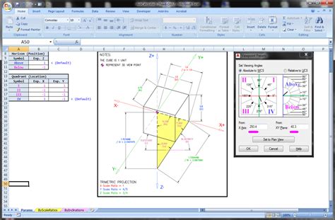 Axonometric Projection Obtaining View Point Location In AutoCAD Model Space AutoLISP Visual