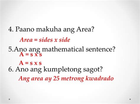 G3 Q4 W6 Solves Routine And Non Routine Problems Involving Areas Of Pptx