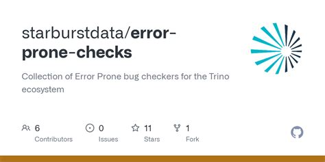Github Starburstdataerror Prone Checks Collection Of Error Prone