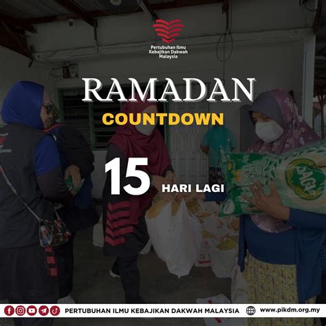 Ramadan Countdown 15 Hari Lagi Pertubuhan Ilmu Kebajikan Dakwah