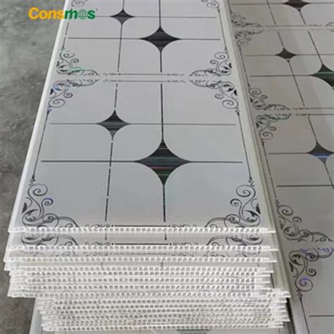 China Waterproof Wood Texture Plastic Cladding Boards Ceiling Panels Laminate Pvc Wall Panel