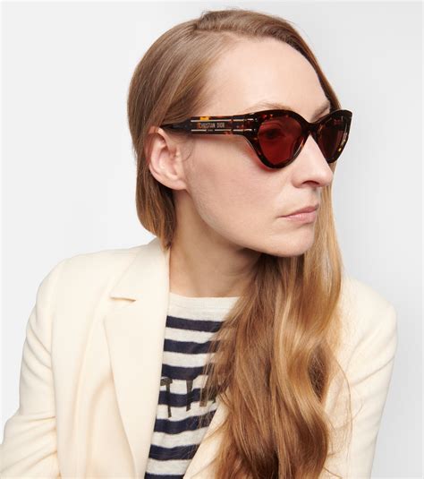 Diorsignature B7i Cat Eye Sunglasses In Brown Dior Eyewear Mytheresa