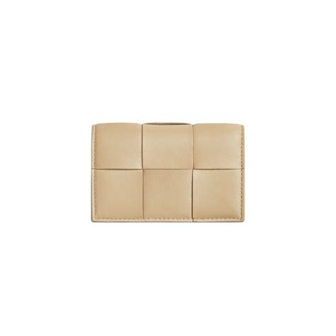 보테가 베네타 카세트 비즈니스 카드 케이스 포리지 Bottega Veneta Kream