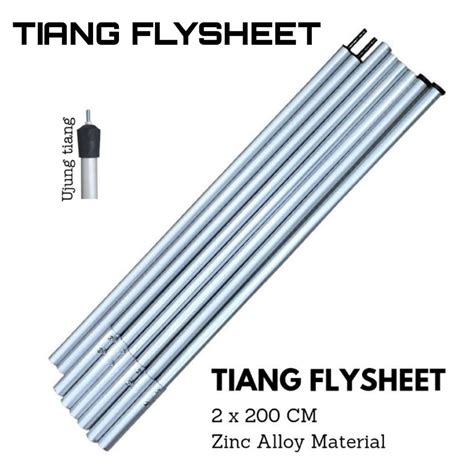 Jual Tiang Flysheet Alumunium Alloy Kuat Dan Kokoh Tidak Mudah Bengkok