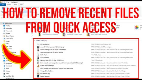 How To Remove Recent Files From Quick Access In Windows 11 At Kara Ward