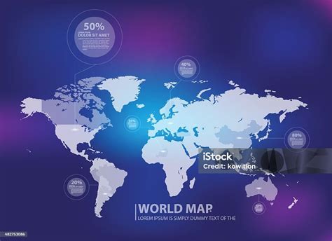 Map Infographic向量圖形及更多2015年圖片 2015年 亞洲 加拿大 Istock