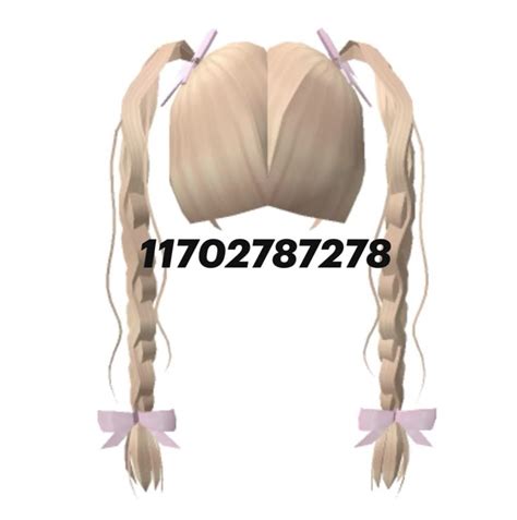 Braids With Bows Bloxburg 🐇 Vibe Clothes Roblox Roblox Roblox Codes