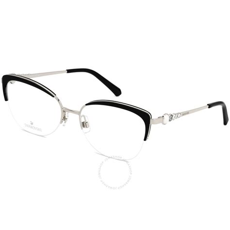 Swarovski Ladies Rose Gold Tone Cat Eye Eyeglass Frames Sk530701655